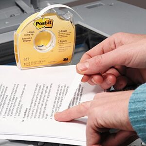 Post-it 3M 652 Labeling/Cover-Up Tape, Non-Refillable, 1/3-Inch X 700-Inch Roll, 1/Ea