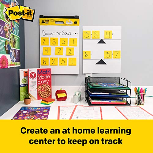 Post-it Super Sticky Mini Meeting Chart 577SS, 38.1 cm x 45.7 cm, 20 Sheets/Pad, 1 Pad, Suitable for Home Learning and Virtual Meetings