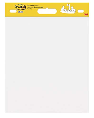 Post-it Super Sticky Mini Meeting Chart 577SS, 38.1 cm x 45.7 cm, 20 Sheets/Pad, 1 Pad, Suitable for Home Learning and Virtual Meetings