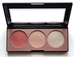 sephora collection trio face palette in gleam