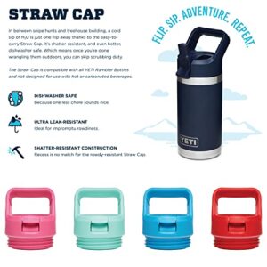 YETI Rambler Jr. 12 oz Kids Bottle, with Straw Cap, Seafoam