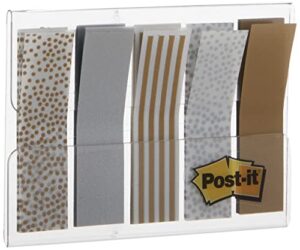 post-it flags, 100 count, .47 in wide, assorted metallic designs (684-metal)