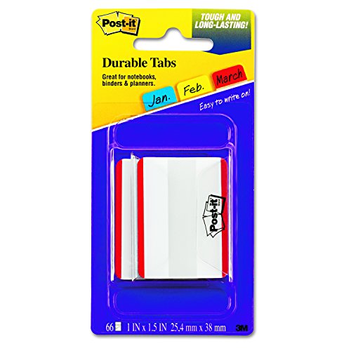 Post-it Tabs, 2 in, Solid, Red, 25 Tabs/On-The-Go Dispenser, 2 Dispensers/Pack (686F-50RD)