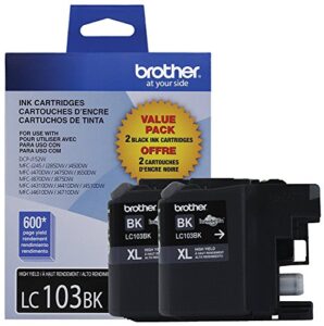 brother lc1032pks printer high yield cartridge ink, black (4 pack)