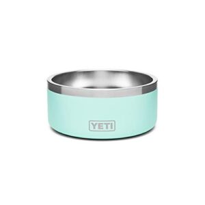 yeti boomer 4, stainless steel, non-slip dog bowl, holds 32 ounces, seafoam