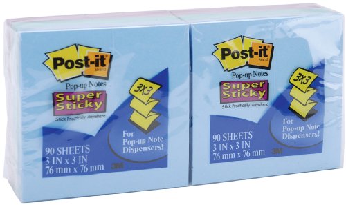 Post-it Pop-up Notes Super Sticky Pop-up Recycled Notes in Tropic Breeze Colors