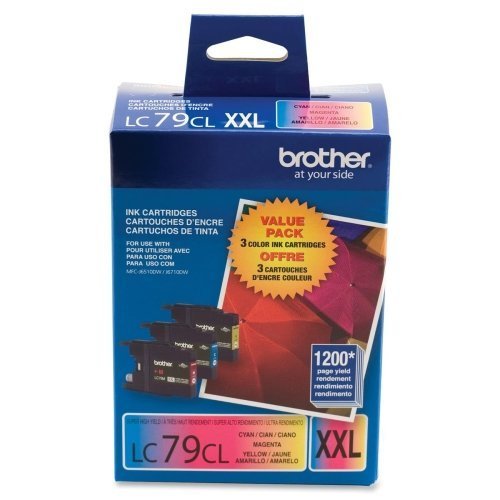 3pk Lc793pks Cyan Magenta Ylw Ink For Mfc-J6510dw & Mfc-J6710dw by Brother