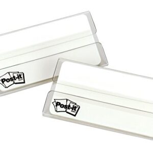 Post-it Tabs, 3 in, Solid, White, 25 Tabs/On-The-Go Dispenser, 2 Dispensers/Pack (686F-50WH3IN)