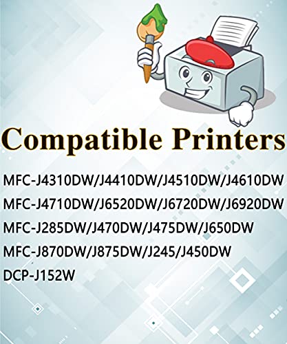 MM MUCH & MORE Compatible Ink Cartridge Replacement for Brother LC-103XL LC103XL LC103 XL LC103BK High Yield for DCP-J4110DW DCP-J152W MFC-J285DW MFC-J870DW MFC-J245 MFC-J4310DW Printer(Black, 2-Pack)