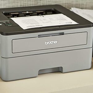 Brother HL-L2350DW Series Compact Wireless Monochrome Laser Printer - Auto 2-Sided Printing - Up to 32 Pages/min -WULIC Printer Cable + 64GB USB Flash Drive.