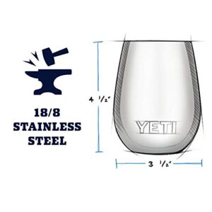 YETI Rambler 10 oz Wine Tumbler, Vacuum Insulated, Stainless Steel, River Green