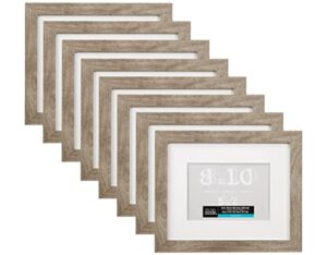 8 pack: gray belmont frame with mat by studio décor®