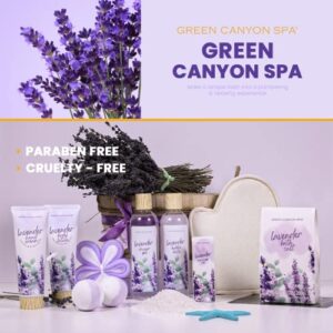 Spa Gift Baskets for Women 11pcs Lavender Bath Gift Set with Body Lotion, Essential Oil, Ideal Gifts for Women, Holiday Gifts Box for Mother's Day Birthday Christmas Valentine's Day, Spa Gifts for Mom