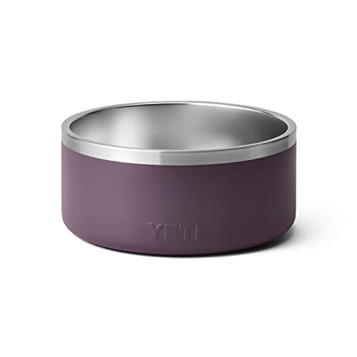 YETI Boomer 8, Stainless Steel, Non-Slip Dog Bowl, Holds 64 Ounces, Nordic Purple