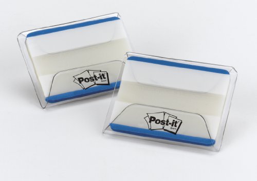 Post-it Tabs, 2 in, Solid, Blue, 25 Tabs/On-The-Go Dispenser, 2 Dispensers/Pack (686F-50BL)