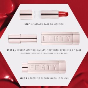 FENTY BEAUTY by Rihanna Fenty Icon The Case Semi-Matte Refillable Lipstick - RED