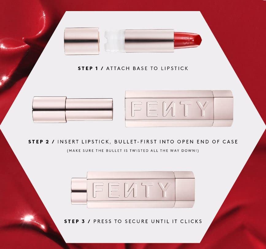 FENTY BEAUTY by Rihanna Fenty Icon The Case Semi-Matte Refillable Lipstick - RED