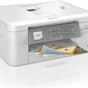 Brother MFC-J4335DW INKvestment Tank All-in-One Color Inkjet Printer, Print Scan Copy Fax, Auto Duplex Printing, Wireless Printing, 4800 x 1200 dpi, White, Bundle with Cefesfy Printer Cable