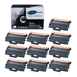 tonerplususa compatible tn850 tn820 toner cartridge – tn-850 tn-820 high yield toner cartridge replacement for brother laser printer – black [10 pack]