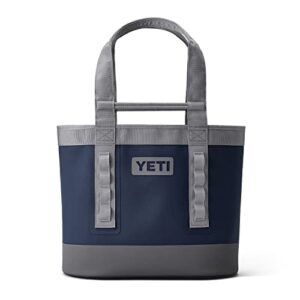 yeti camino 35 carryall with internal dividers, all-purpose utility, boat and beach tote bag, durable, waterproof, navy