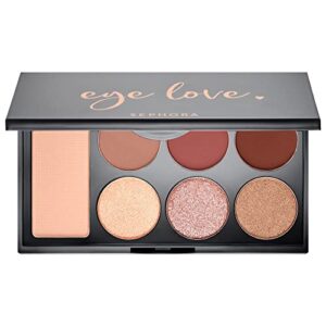 sephora collection eye love eyeshadow palette in light warm,powder