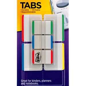 Post-it Tabs Value Pack, Asst Primary Colors, 1 in and 2 in Sizes, 114 Tabs/Pack (686-VAD1)