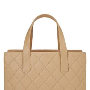 CHANEL, Pre-Loved Beige Calfskin Wild Stitch Tote, Beige