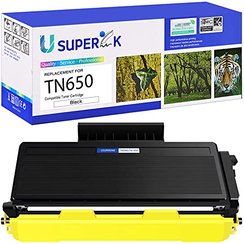 SuperInk Compatible Toner Cartridge Replacement for Brother TN650 TN-650 TN620 TN-620 (Black, 1-Pack)