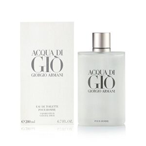 acqua di gio by giorgio armani for men eau de toilette spray, 6.7 fl oz