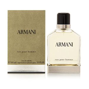 giorgio armani eau de toilette spray, 3.4 ounce