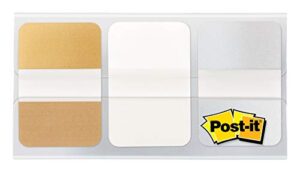 post-it flags, 36 count, 1 in wide, assorted metallic designs (686-metal)