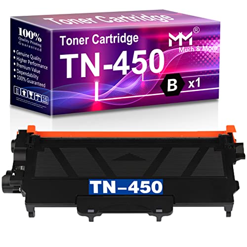 MM MUCH & MORE Compatible Toner Cartridge Replacement for Brother TN-450 TN450 TN420 use with HL-2230 HL-2240 HL-2270DW HL-2280DW MFC-7360N MFC-7860DW DCP-7065DN Printers (Black)