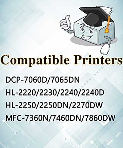 MM MUCH & MORE Compatible Toner Cartridge Replacement for Brother TN-450 TN450 TN420 use with HL-2230 HL-2240 HL-2270DW HL-2280DW MFC-7360N MFC-7860DW DCP-7065DN Printers (Black)