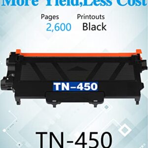 MM MUCH & MORE Compatible Toner Cartridge Replacement for Brother TN-450 TN450 TN420 use with HL-2230 HL-2240 HL-2270DW HL-2280DW MFC-7360N MFC-7860DW DCP-7065DN Printers (Black)