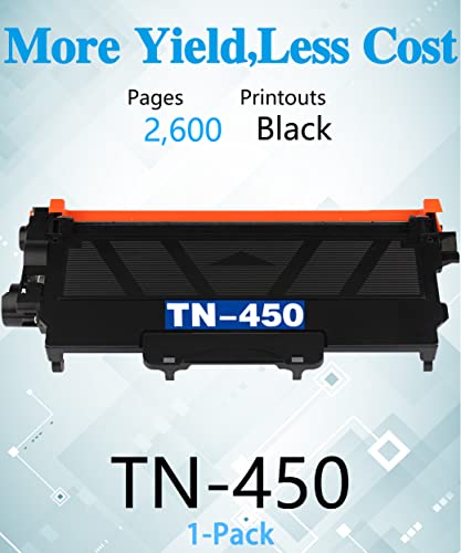 MM MUCH & MORE Compatible Toner Cartridge Replacement for Brother TN-450 TN450 TN420 use with HL-2230 HL-2240 HL-2270DW HL-2280DW MFC-7360N MFC-7860DW DCP-7065DN Printers (Black)