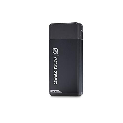 Goal Zero Flip 24 Portable Phone Charger, 6,700mAh/24Wh External Power Bank - Black