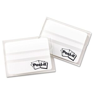 post-it 686f50wh durable filing tabs, 2-inch x1-1/2-inch, 50/pk, solid white