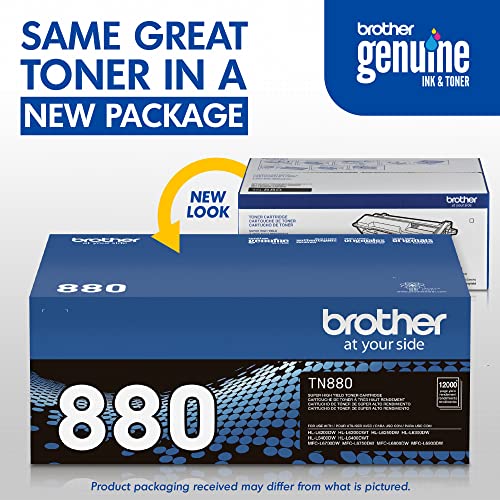 Brother Genuine Super High Yield Toner Cartridge, TN880, Replacement Black Toner, Page Yield Up To 12,000 Pages, Amazon Dash Replenishment Cartridge