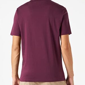 A|X ARMANI EXCHANGE Men's Silky Large Logo T-Shirt, Grape Wine, S