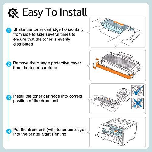 greencycle 2 Pack New Premium Compatible TN360 TN-360 Toner Cartridge for MFC-7320 MFC-7340 MFC-7345DN Printers