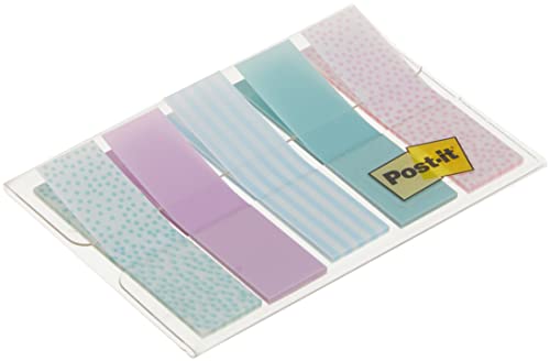 Post-it Pattern Flags, 100/On-the-Go Dispenser, .47 in, Gradient Pattern Collection (684-GRDNT)