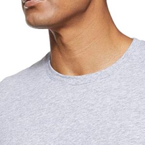 A|X Armani Exchange Men's Basic Long Sleeve Jersey Crew Neck Tee, Heather Grey, Large