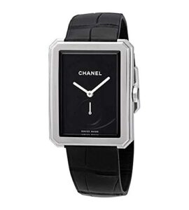 chanel boy-friend black dial ladies watch h5319