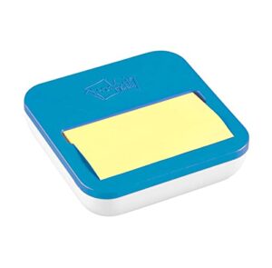 post-it dispenser w/ 50-ct pad of 3″ x 3″ pop-up notes, turquoise blue