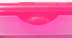 Sterilite Neon Pink Pencil Case Box