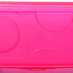 Sterilite Neon Pink Pencil Case Box