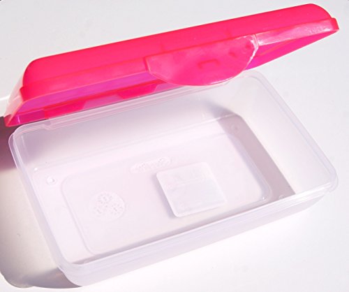 Sterilite Neon Pink Pencil Case Box