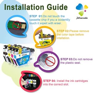 JTM LC3019XXL Compatible Ink Cartridge Replacement for Brother LC3019 LC3019 XXL Work with Brother MFC-J5330DW MFC-J5335DW MFC-J6530DW MFC-J6730DW MFC-J6930DW MFC-J6530DW Printer，4-Pack