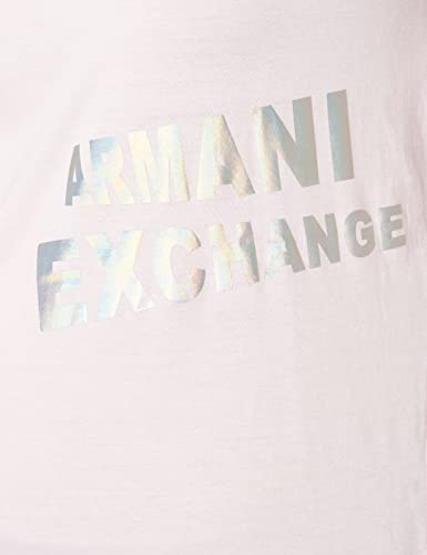 A|X ARMANI EXCHANGE Women's Crew Neck Password Print REG FIT Shirt, Illusion, X-Small