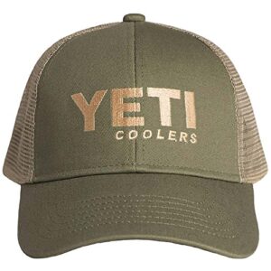 yeti traditional trucker hat olive green